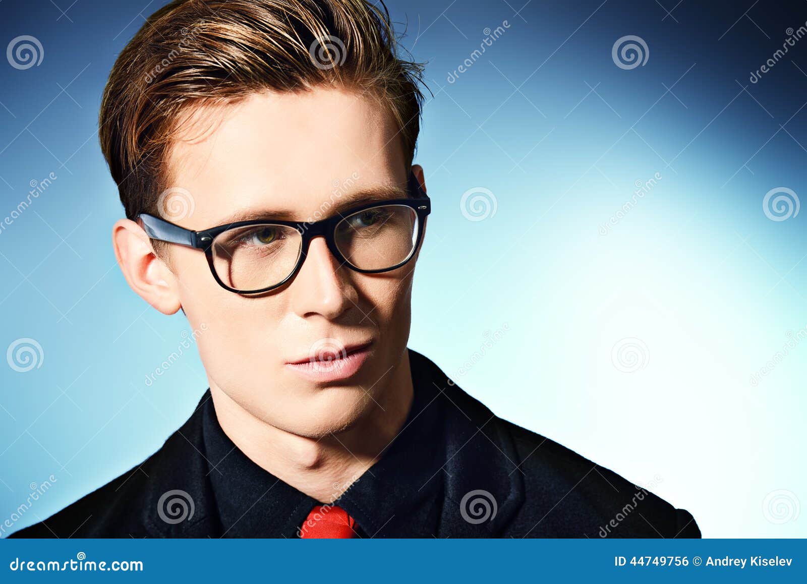 Spectacles stock photo. Image of hairstyle, copy, looking - 44749756