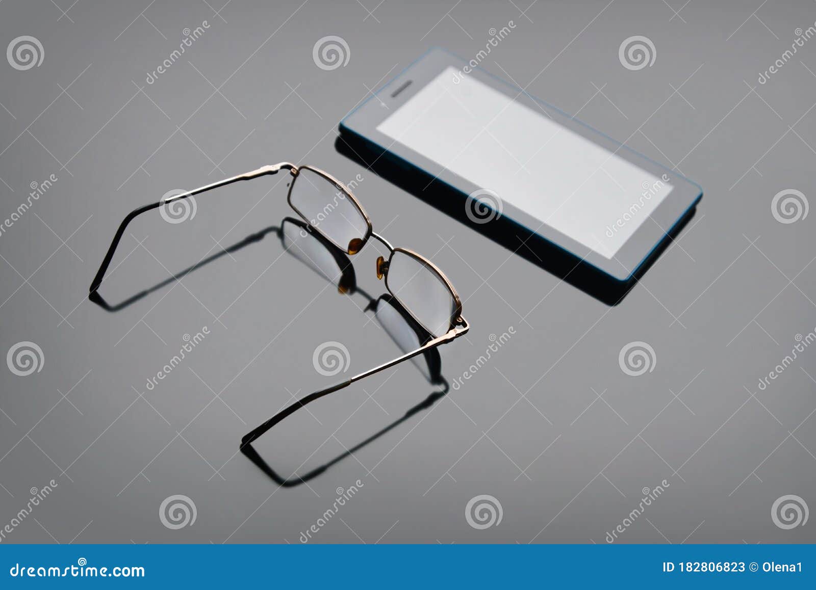 Spectacles on the table stock image. Image of correction - 182806823