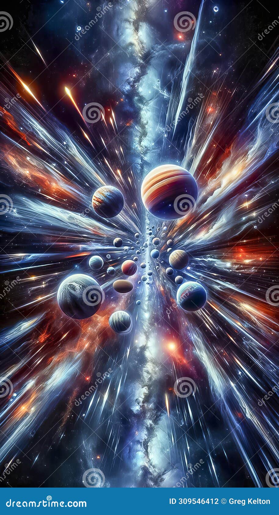 A Spectacular Array of Planets Caught in a Galactic Maelstrom ...