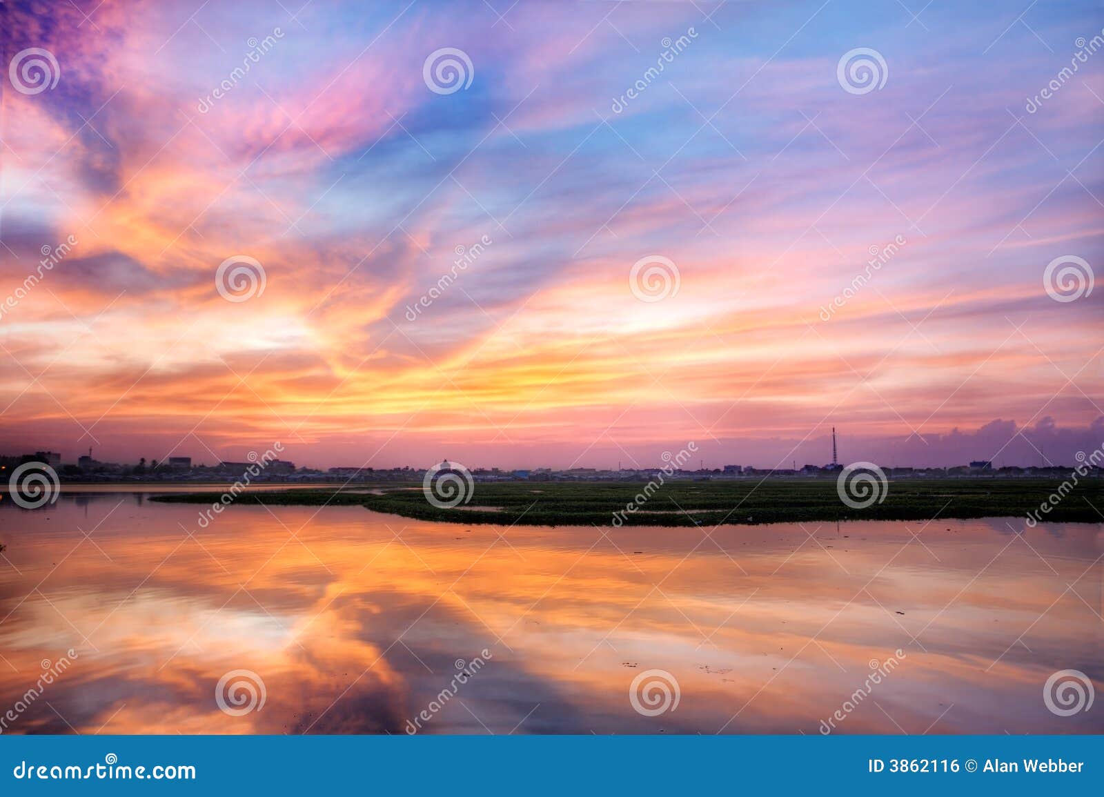 Spectacular Asian sunset stock photo. Image of sunrise - 3862116