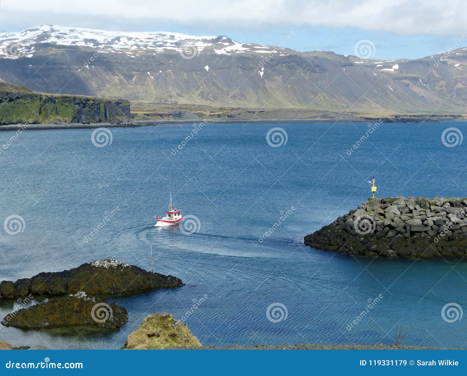 Harbour at Arnarstapi, Iceland Stock Image - Image of view, spectacular ...