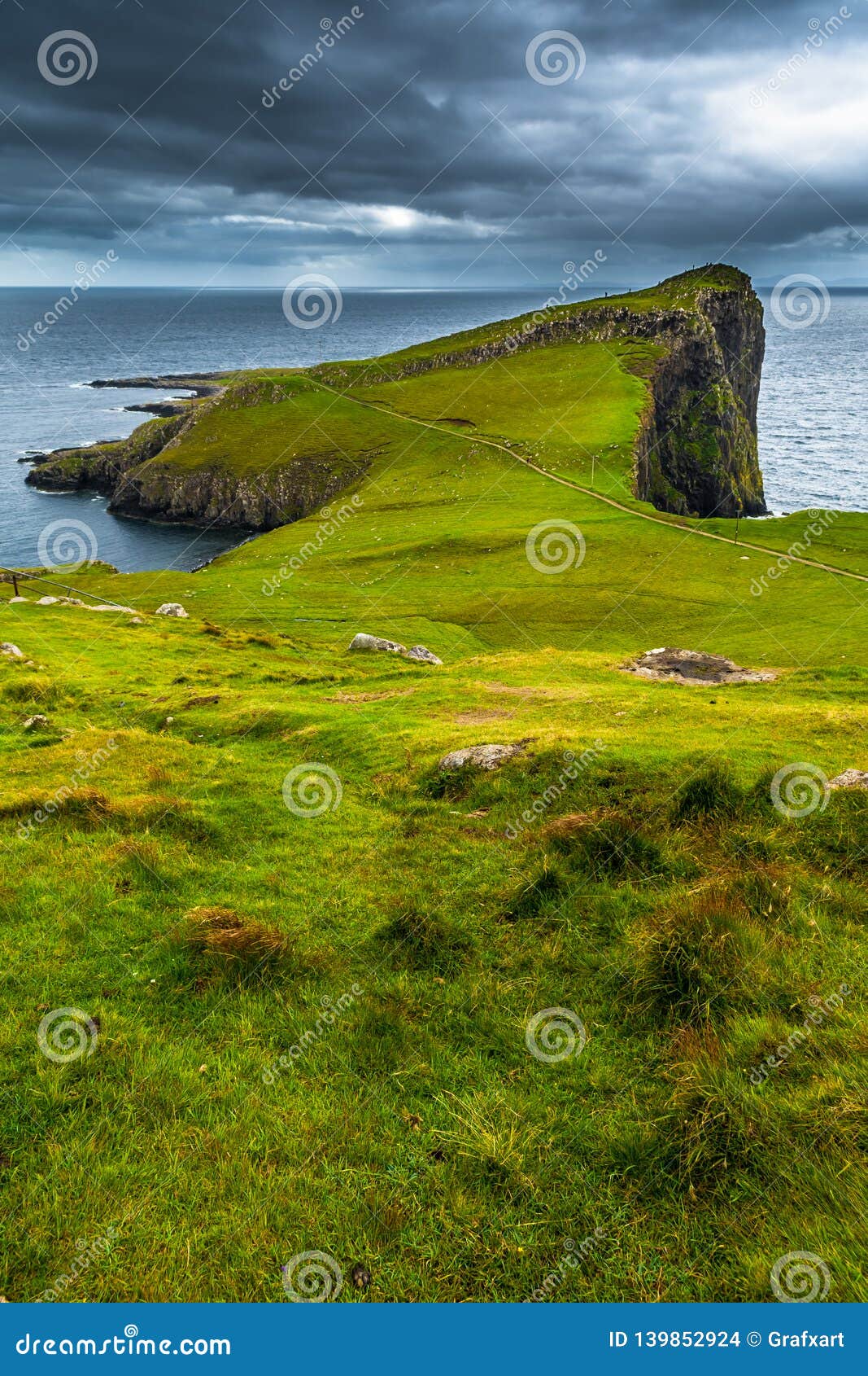 Spectacular Cliffs at Neist Point at the Coast of the Isle of Skye in ...