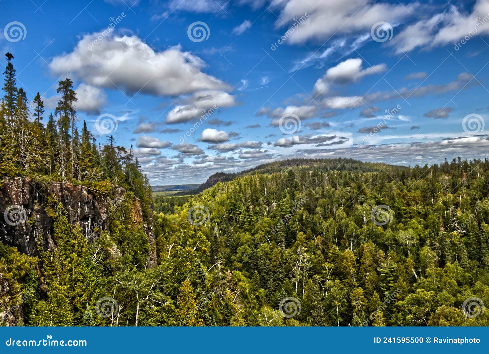 Spectacular Cloud Scape Above the Mountains and Forests - Thunder Bay ...