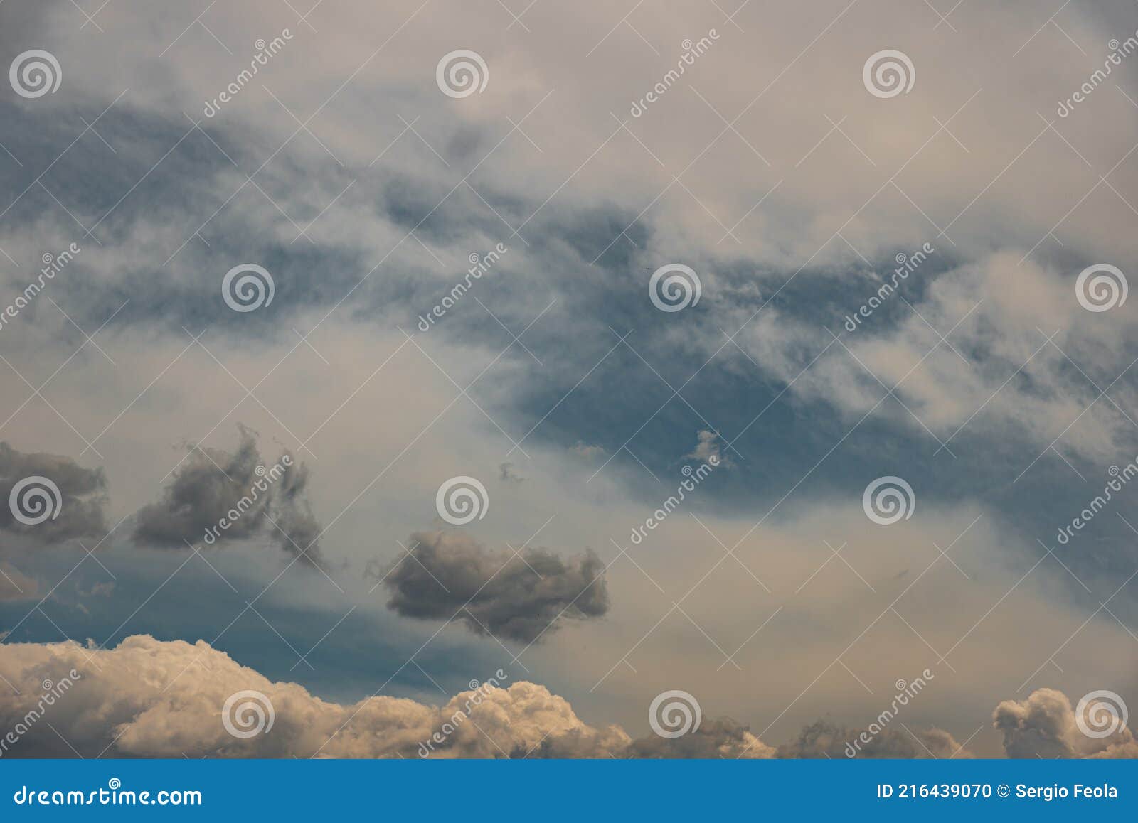 Spectacular Clouds in the Sky Stock Photo - Image of hydrometeor ...