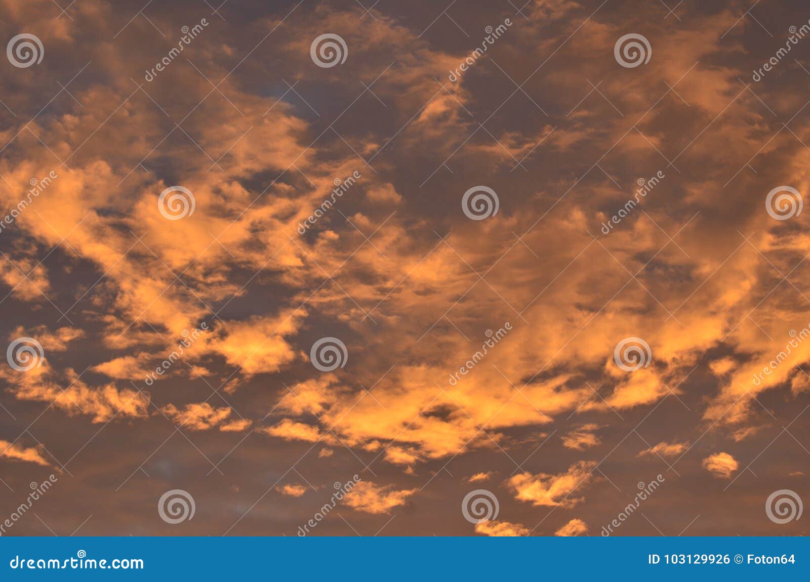 Spectacular Clouds at Sunset Stock Photo - Image of vivid, vibrant ...
