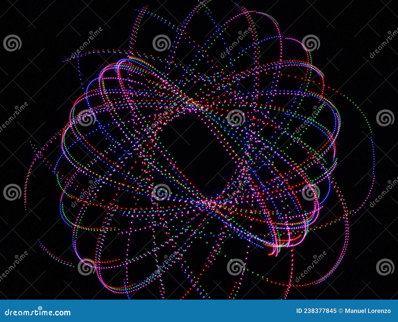 Spectacular Colored Lights with Geometric Shapes Special Effects Stock ...