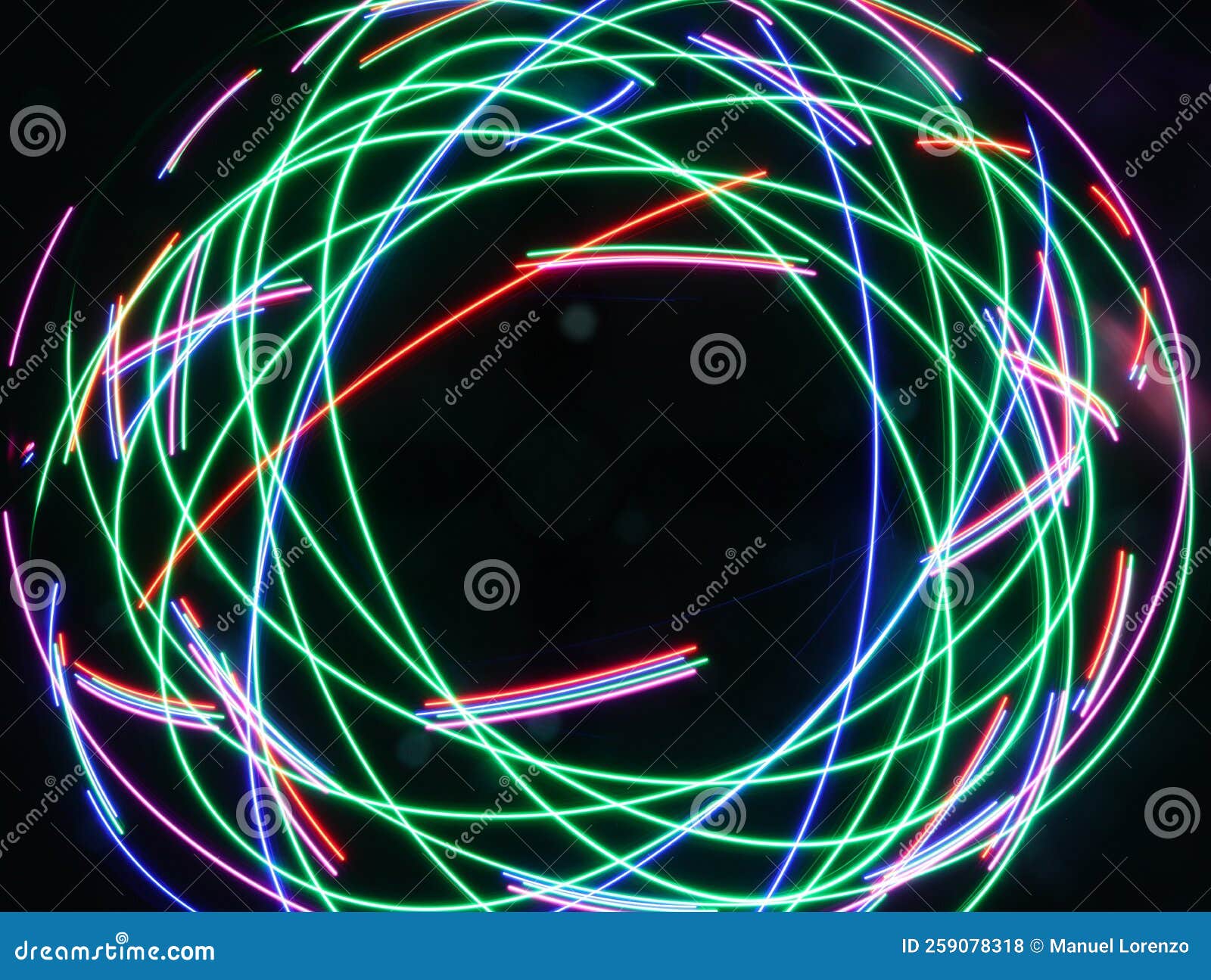 Spectacular Colored Lights with Geometric Shapes Special Effects Stock ...