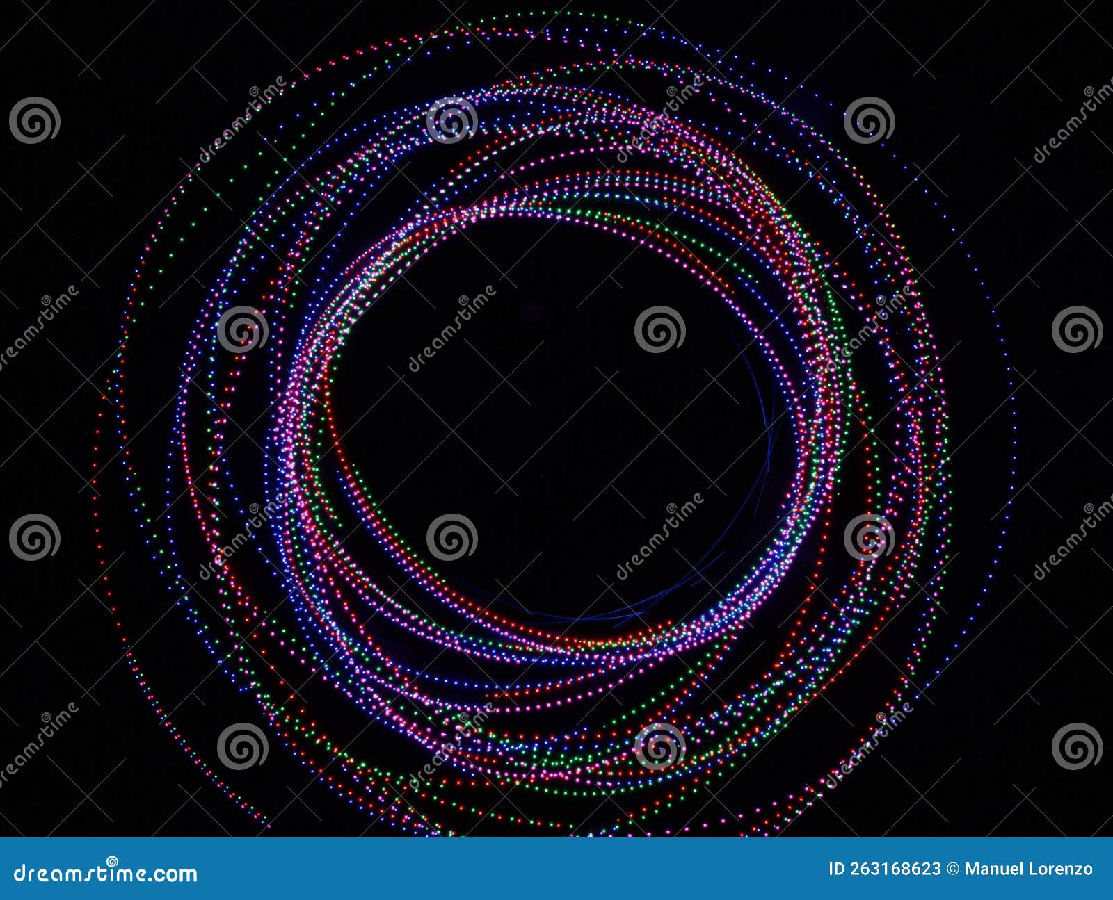 Spectacular Colored Lights with Geometric Shapes Special Effects Stock ...