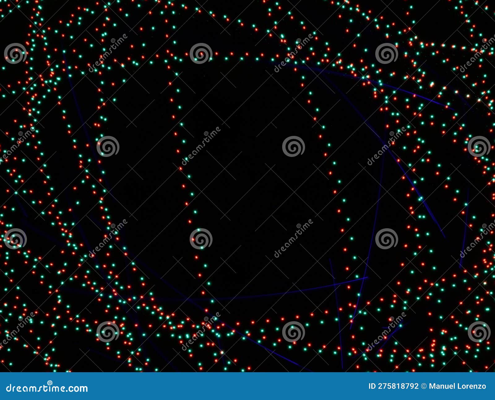 Spectacular Colored Lights with Geometric Shapes Special Effects Stock ...