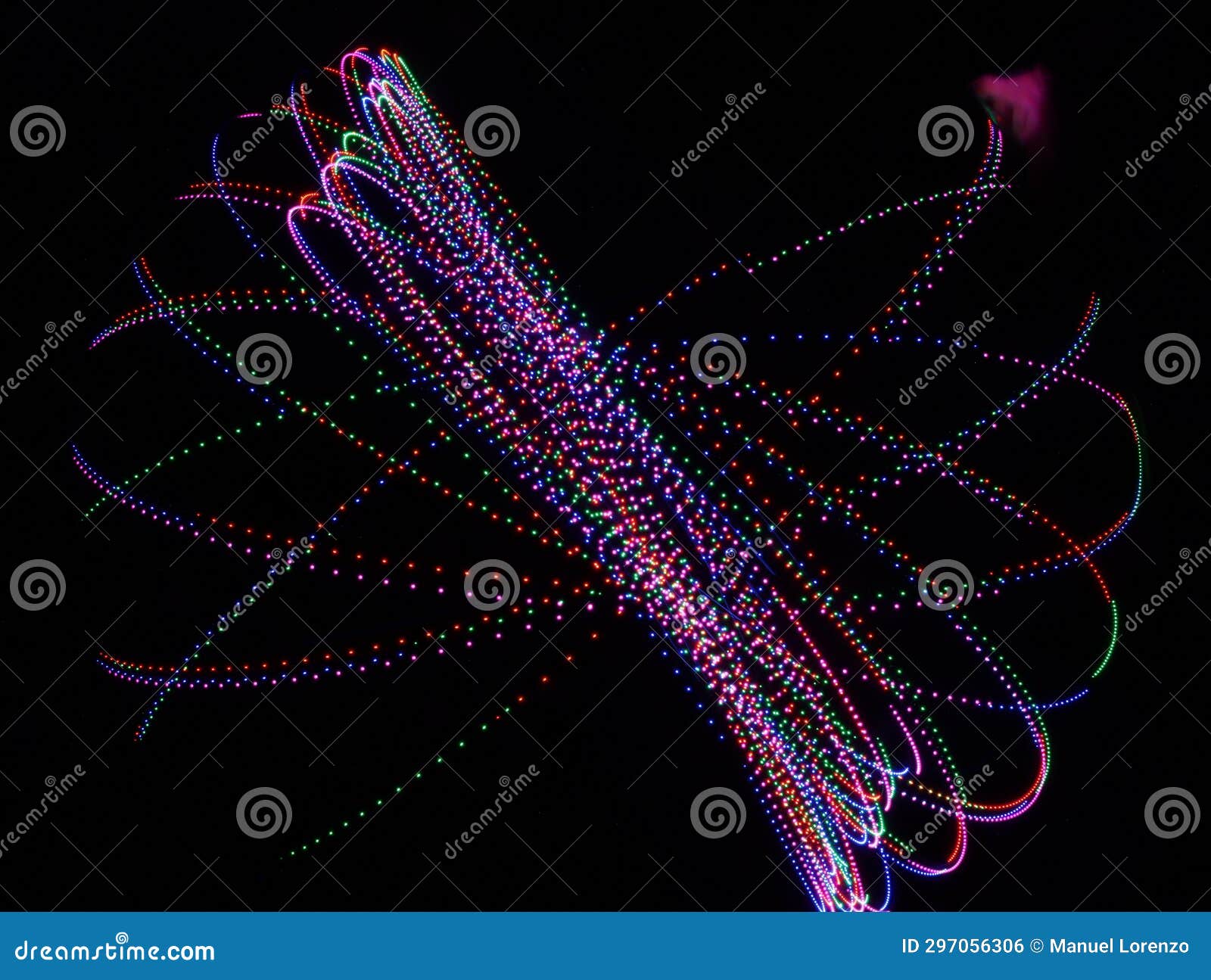 Spectacular Colored Lights with Geometric Shapes Special Effects Stock ...