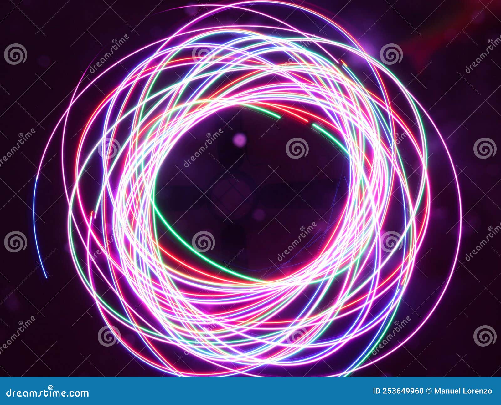 Spectacular Colored Lights with Geometric Shapes Special Effects Stock ...