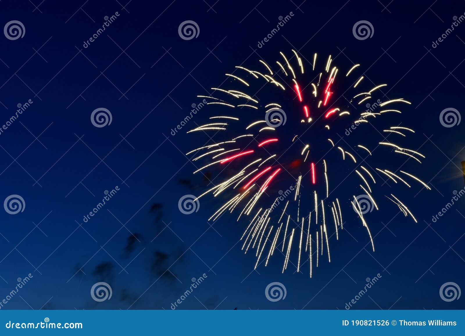 Colorful Fireworks Explode into the Night Sky. Stock Photo - Image of ...