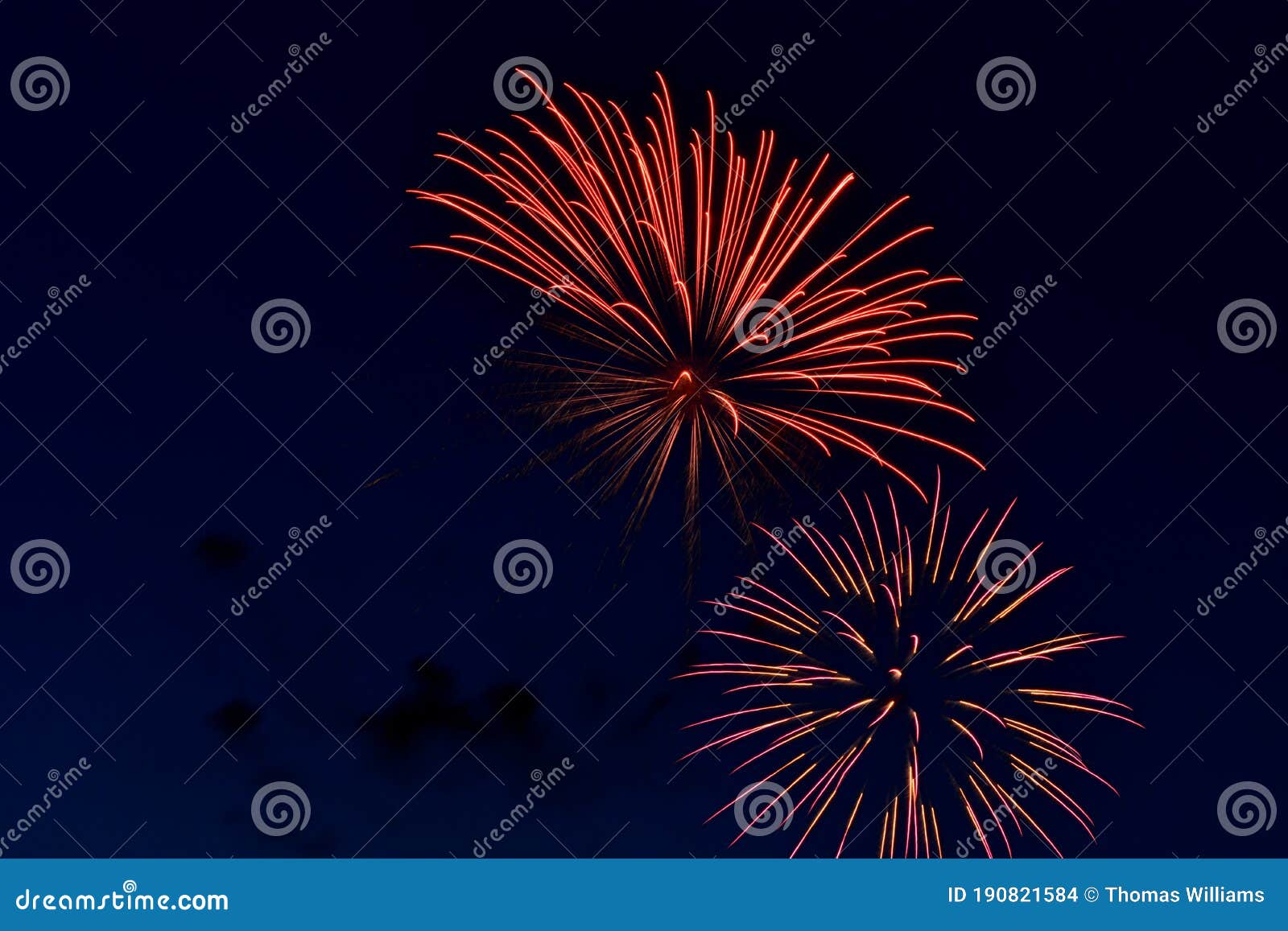 Multi Colored Streamers Light Night Sky. Stock Photo - Image of color ...