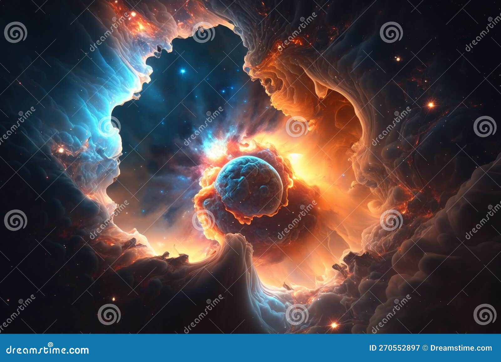 Colourful Supernova Splash Stock Photography | CartoonDealer.com #186096110