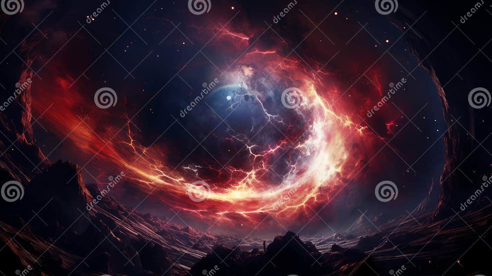 Spectacular Cosmic Event: Exploding Planet Viewed from an Asteroid ...