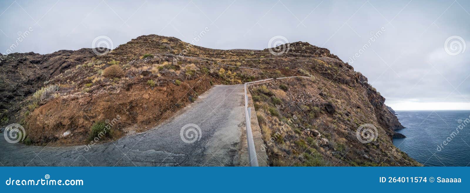 Spectacular Curved Road Over the Mountain Hill Stock Photo - Image of ...