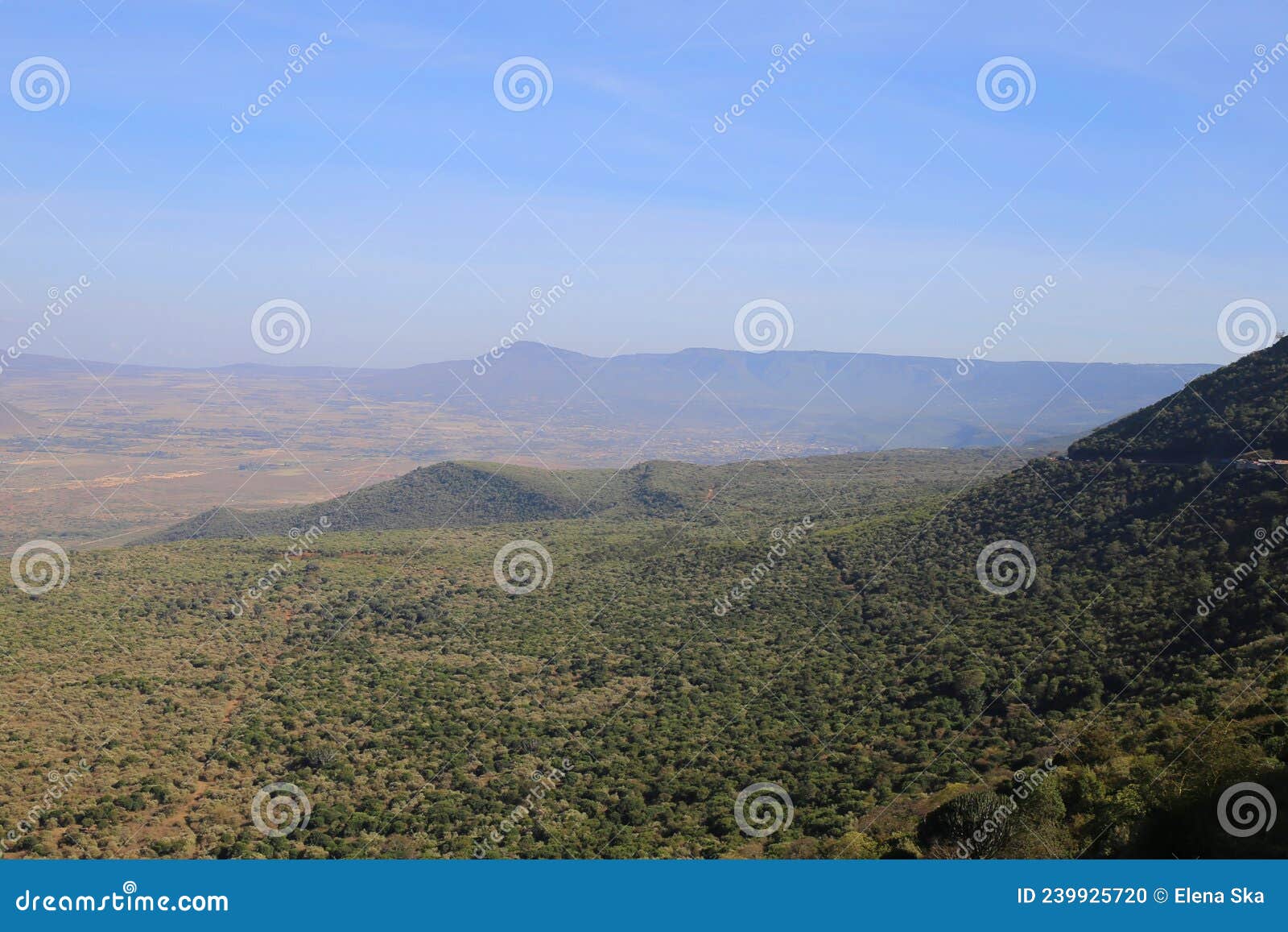 The Great Rift Valley Escarpment in Kenya Stock Photo - Image of great ...