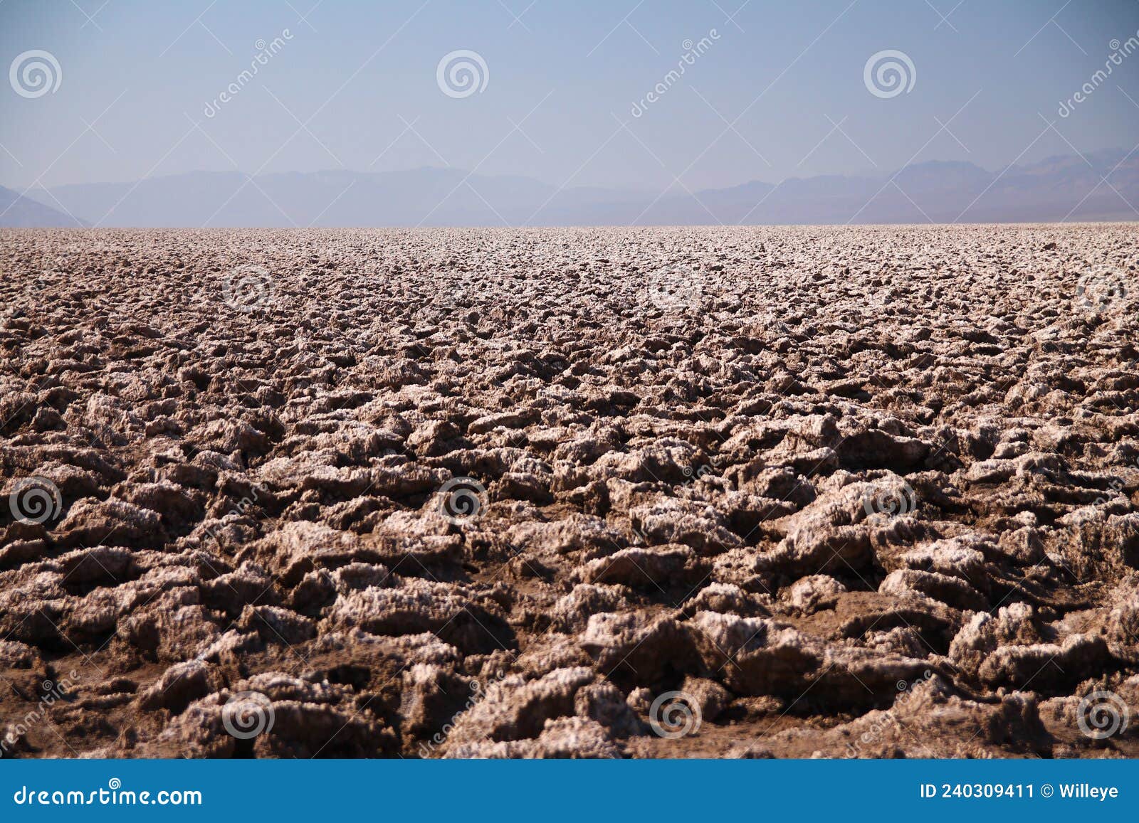The Spectacular Devils Golf Course in the Death Valley Desert Stock ...