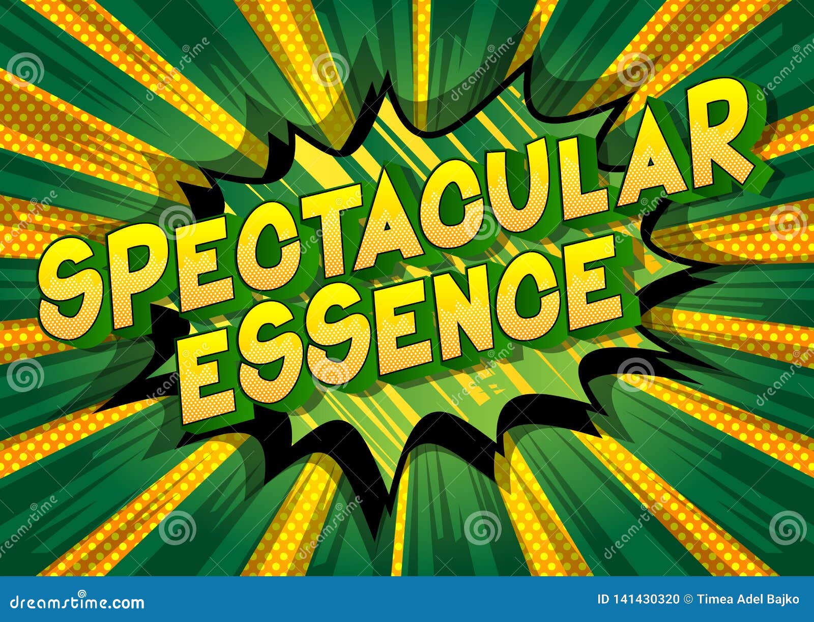Spectacular Essence - Comic Book Style Words. Stock Vector ...