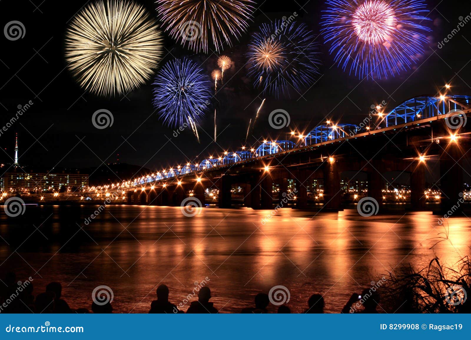 Spectacular Fireworks stock photo. Image of fireworks - 8299908