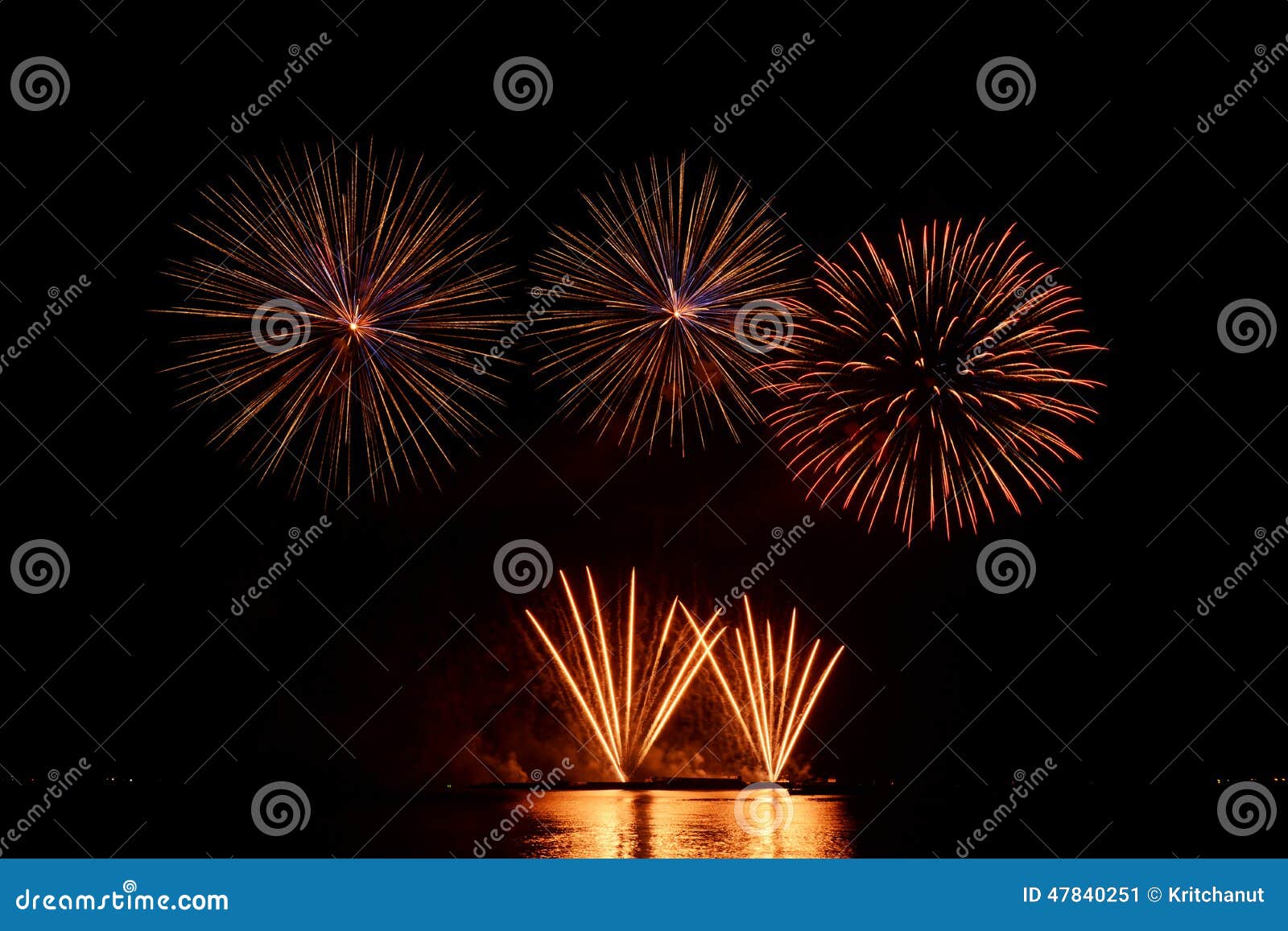 Spectacular fireworks stock image. Image of color, night - 47840251