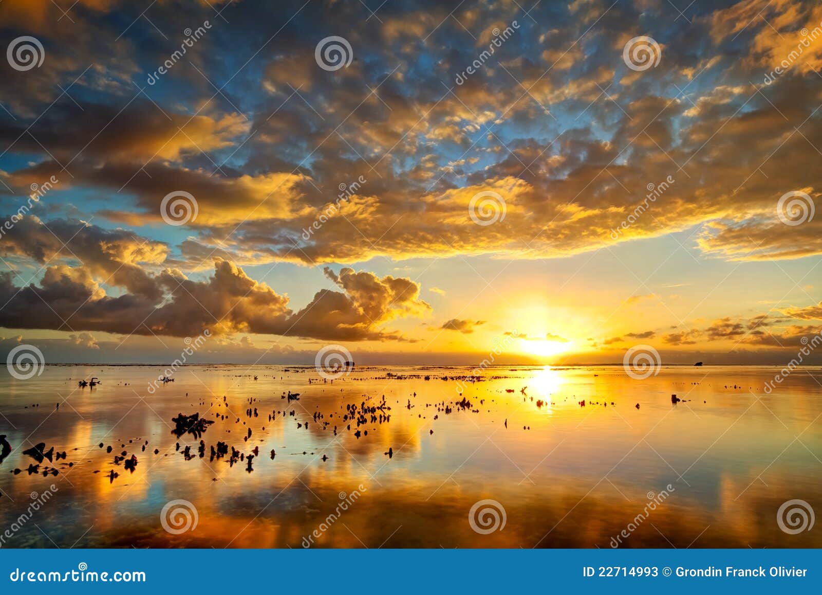Spectacular golden sunset stock image. Image of colourful - 22714993