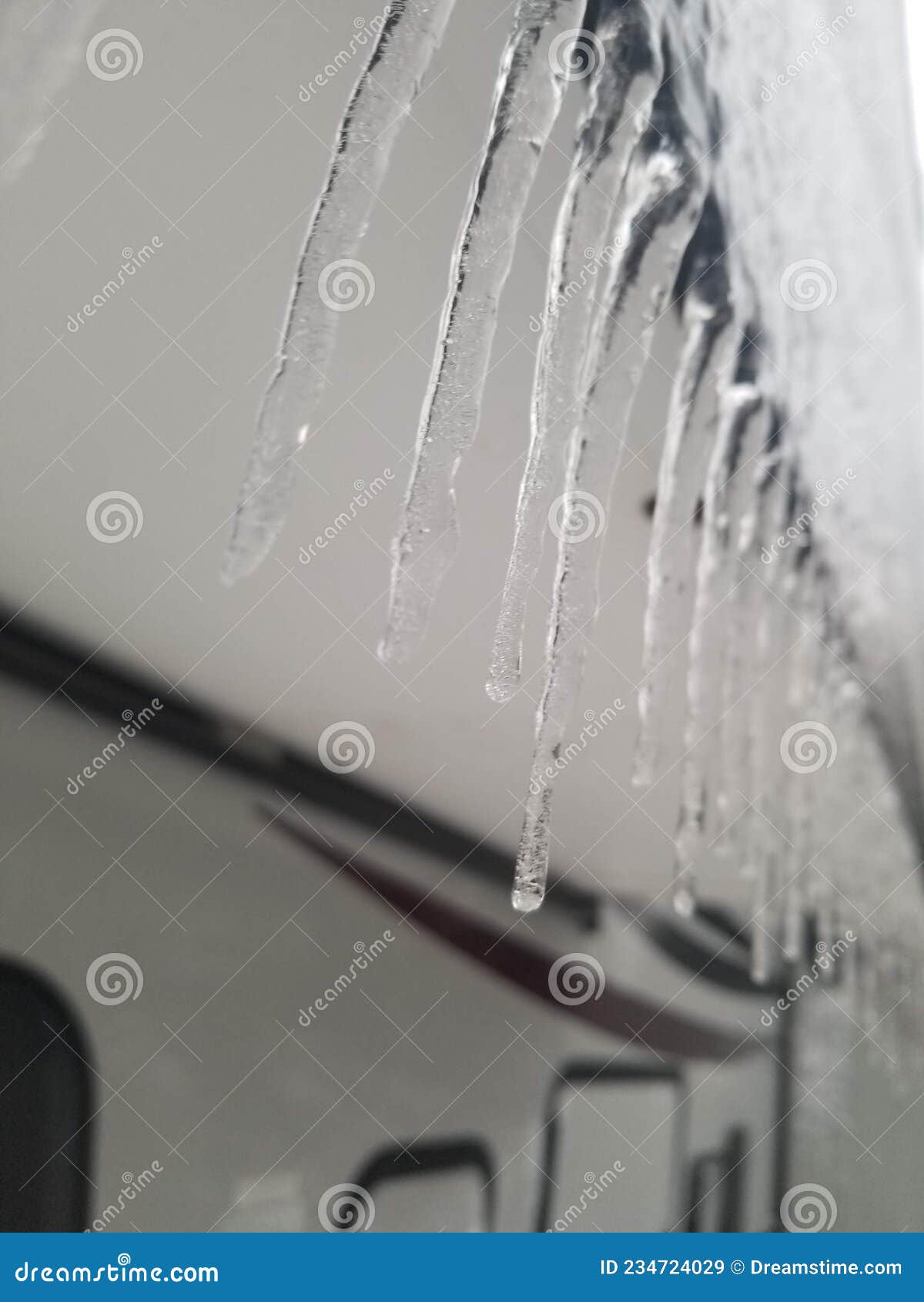 Spectacular ice line stock image. Image of snow, iron - 234724029