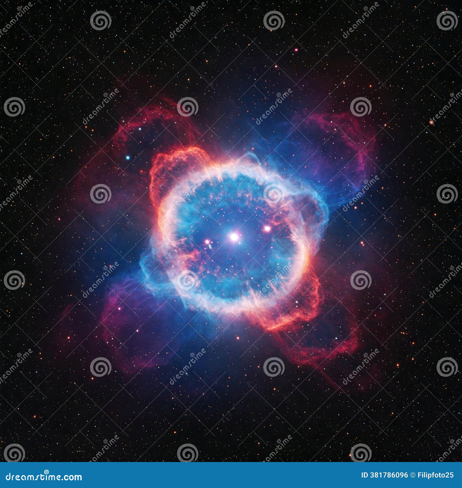 Planetary Nebula And White Dwarf Royalty-Free Illustration ...