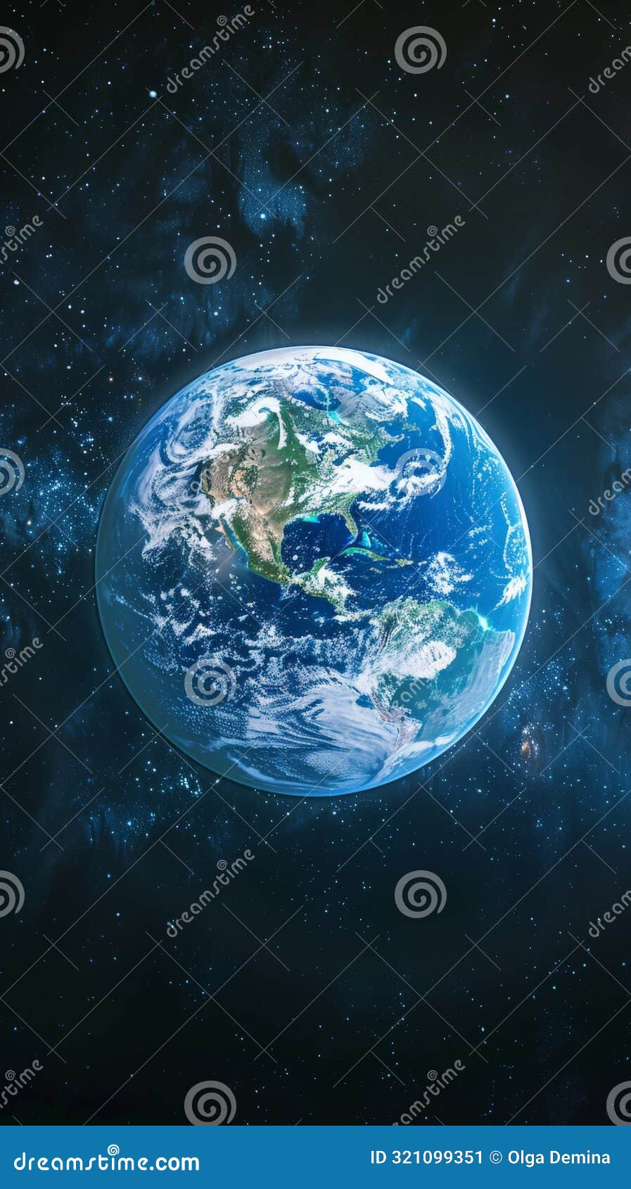 Spectacular Image of Earth from Space with a Clear View of the Americas ...