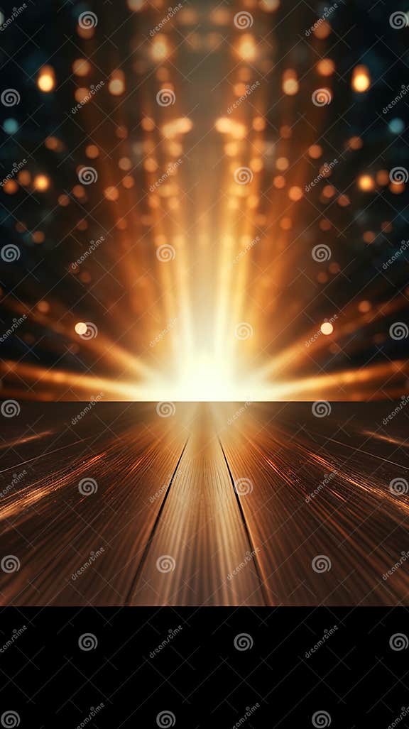Spectacular Light Rays and Reflection on an Abstract Background Stock ...