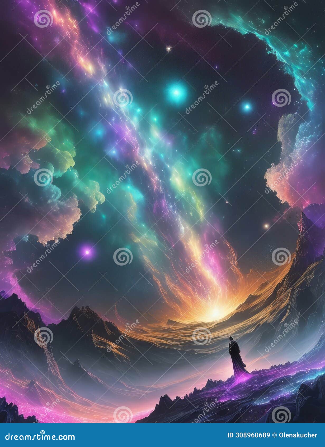 Spectacular Outer Space Background Including Earth Planet Stock Image ...