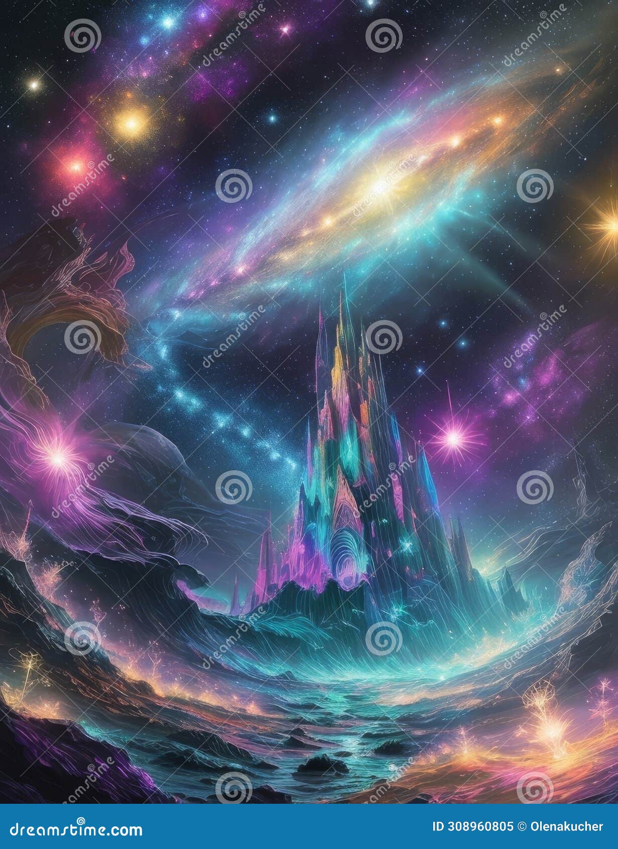 Spectacular Outer Space Background Including Earth Planet Stock Image ...