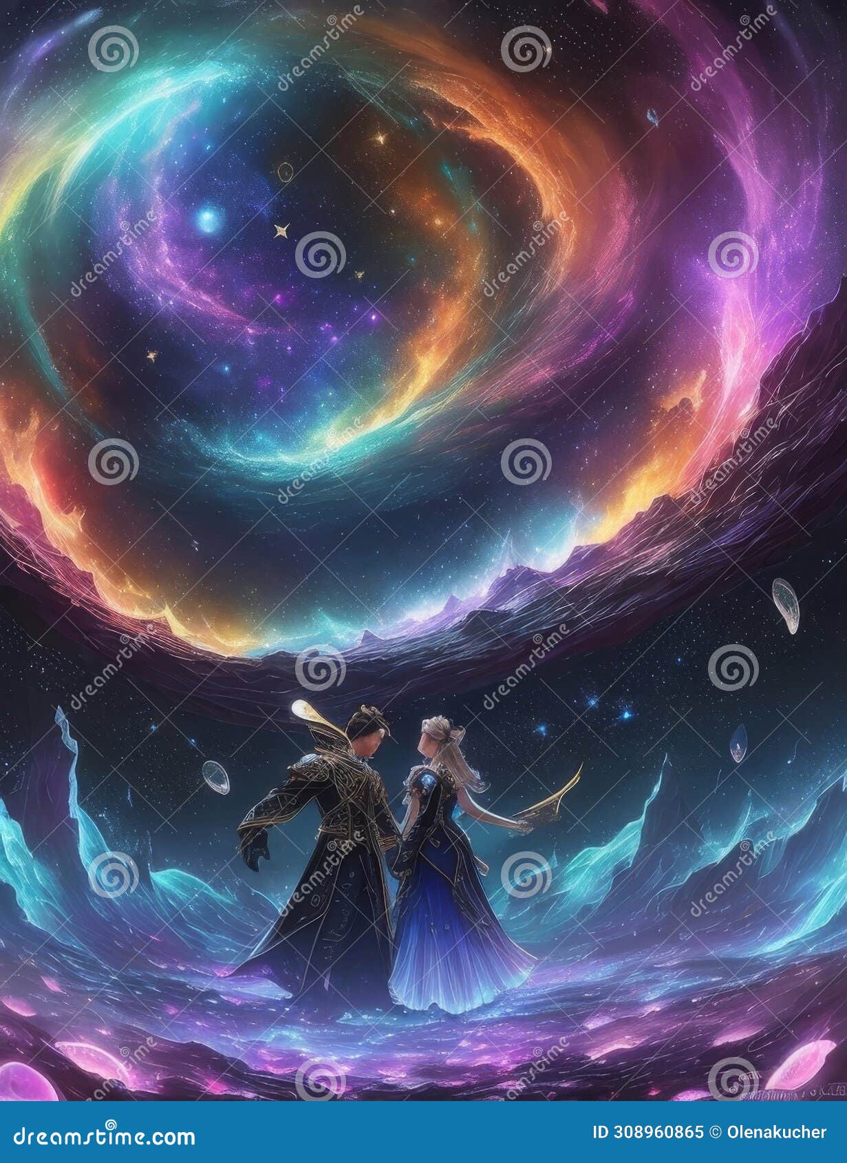 Spectacular Outer Space Background Including Earth Planet Stock Image ...