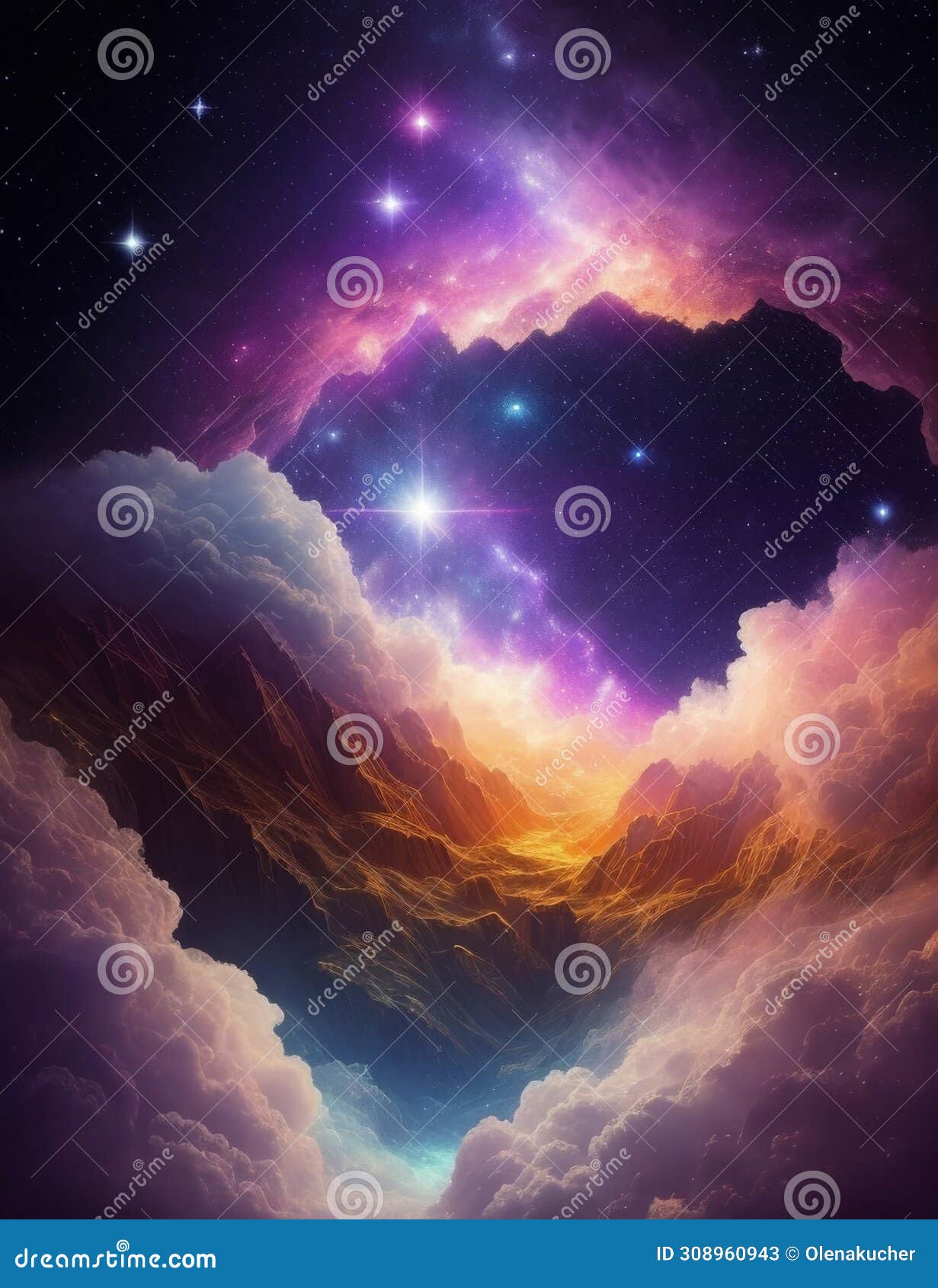 Spectacular Outer Space Background Including Earth Planet Stock Image ...