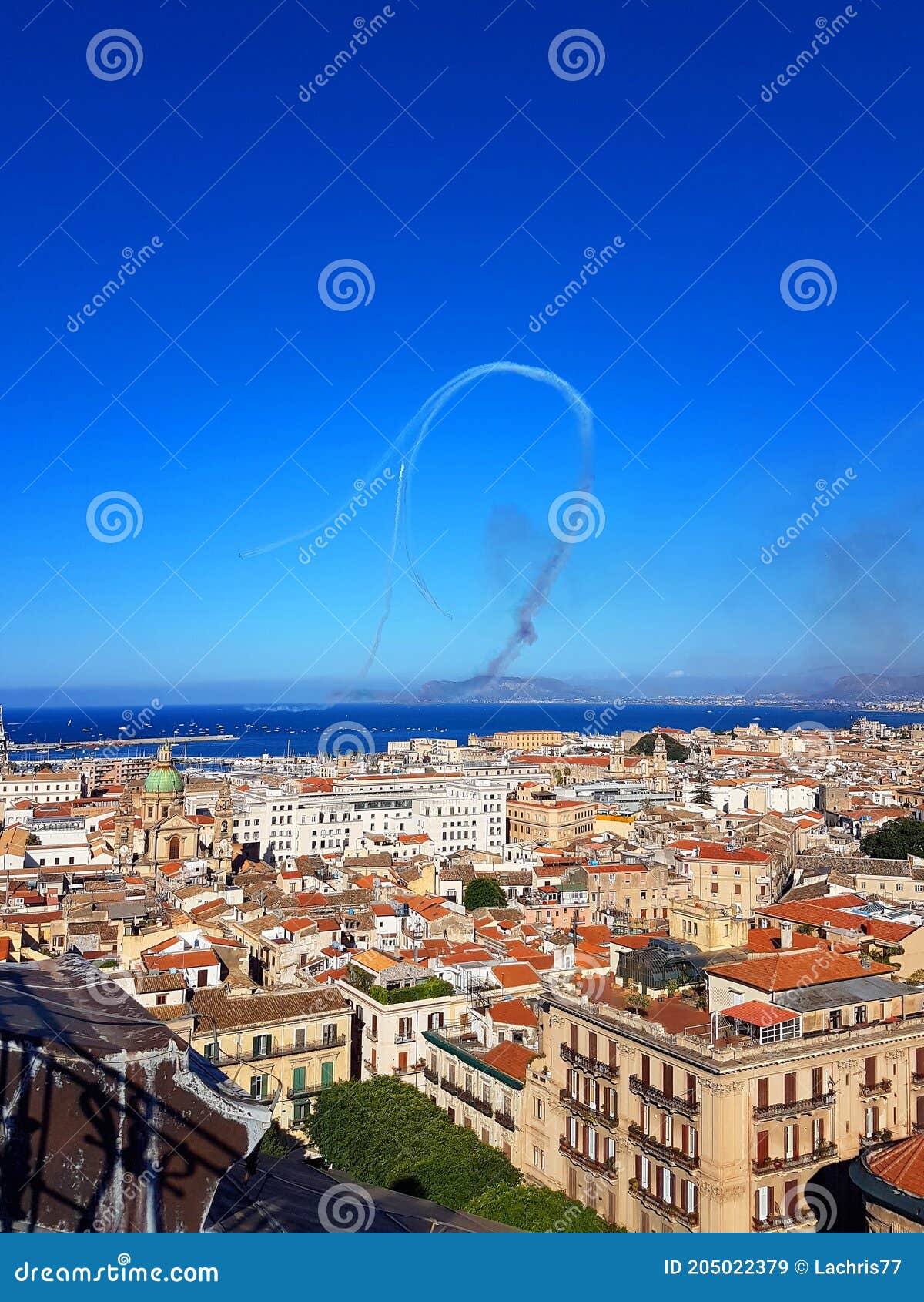Spectacular Panorama of Palermo on a Summer Day Stock Image - Image of ...
