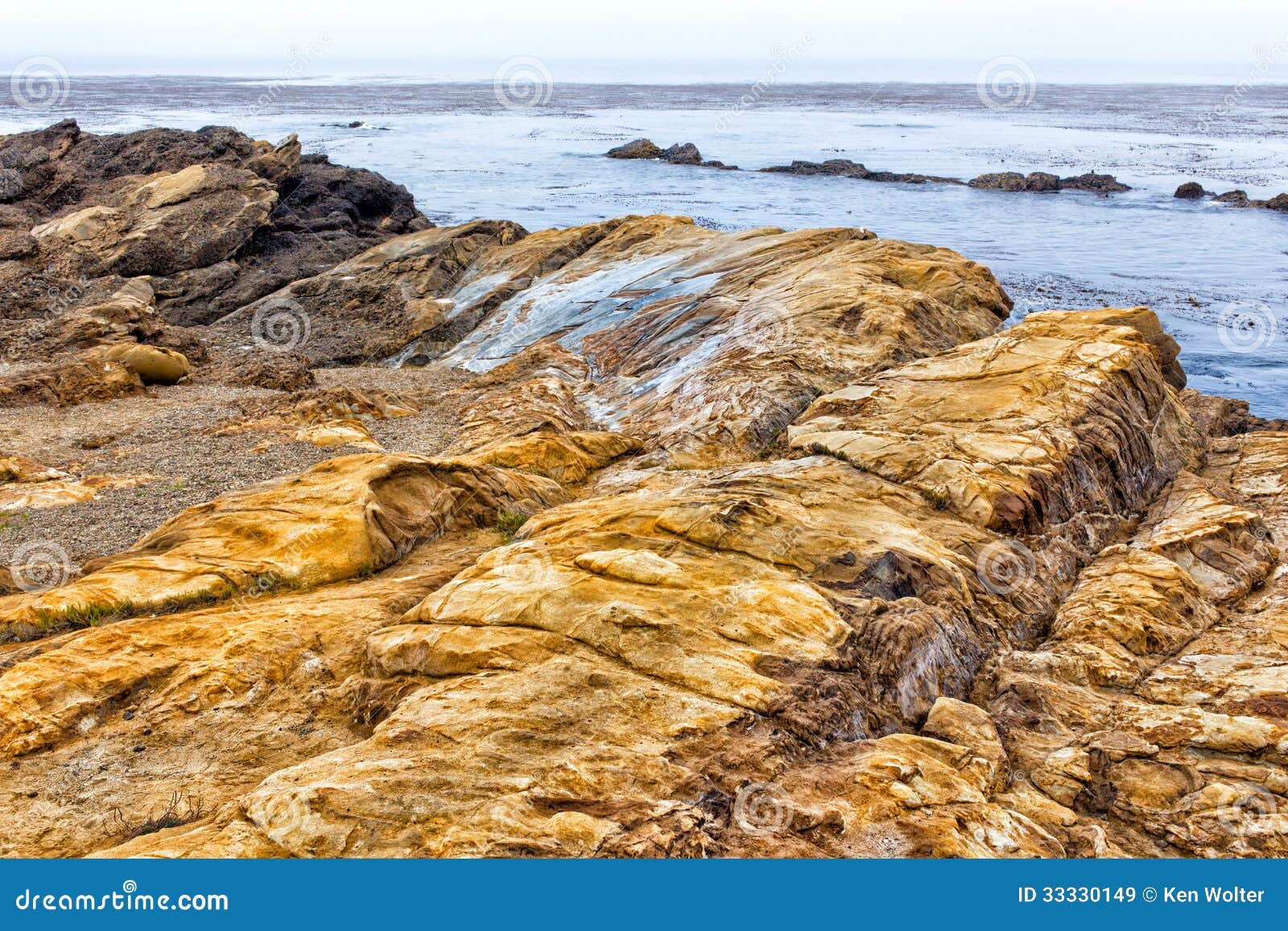 Spectacular Rock Formations at Point Lobos Stock Image - Image of ...