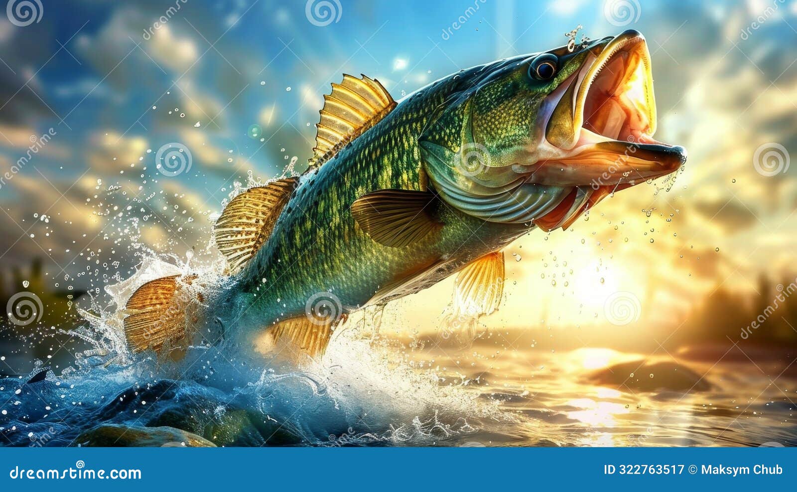 Spectacular Scene Massive Fish Jumping Out of the Water in a Stunning ...