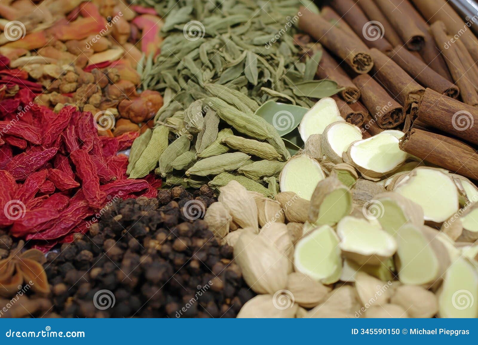 Spectacular Spices Background in Very Different Tastes Stock Photo ...