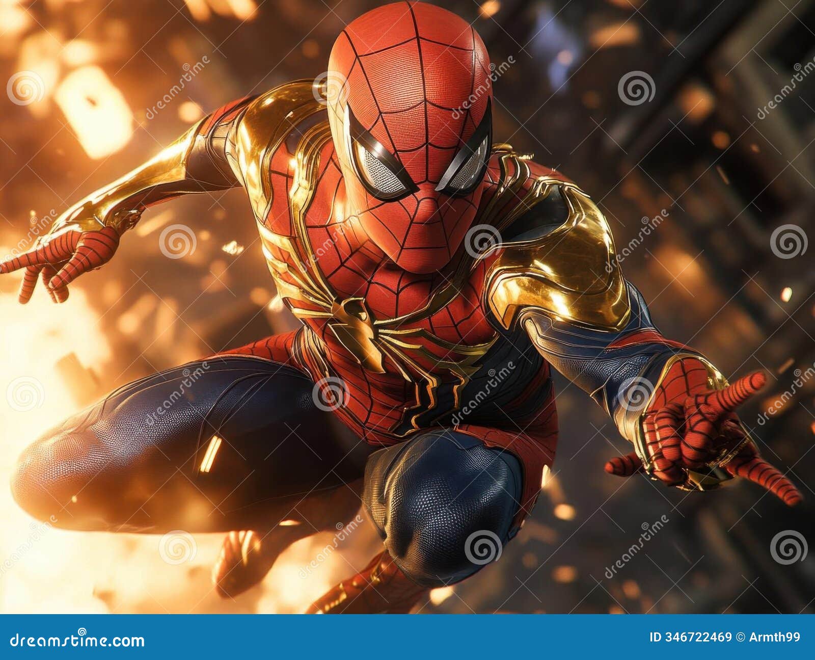 Spectacular Spider-Man, Dynamic Action Poses and Dramatic Lighting ...
