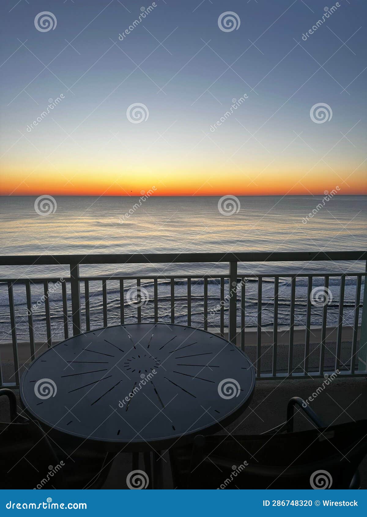 Spectacular Sunset from the Balcony of a Luxurious Oceanfront Condo ...