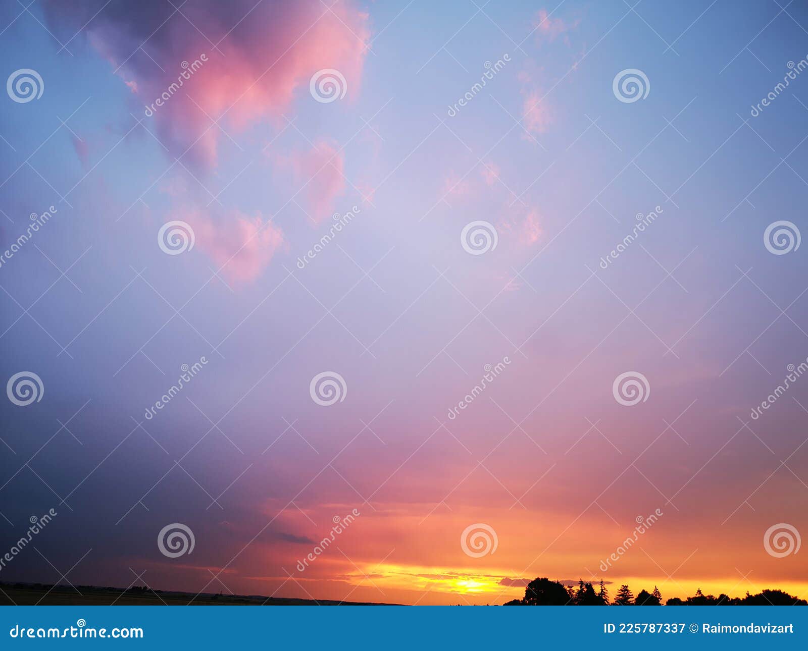 Spectacular sunset stock image. Image of magnificent - 225787337
