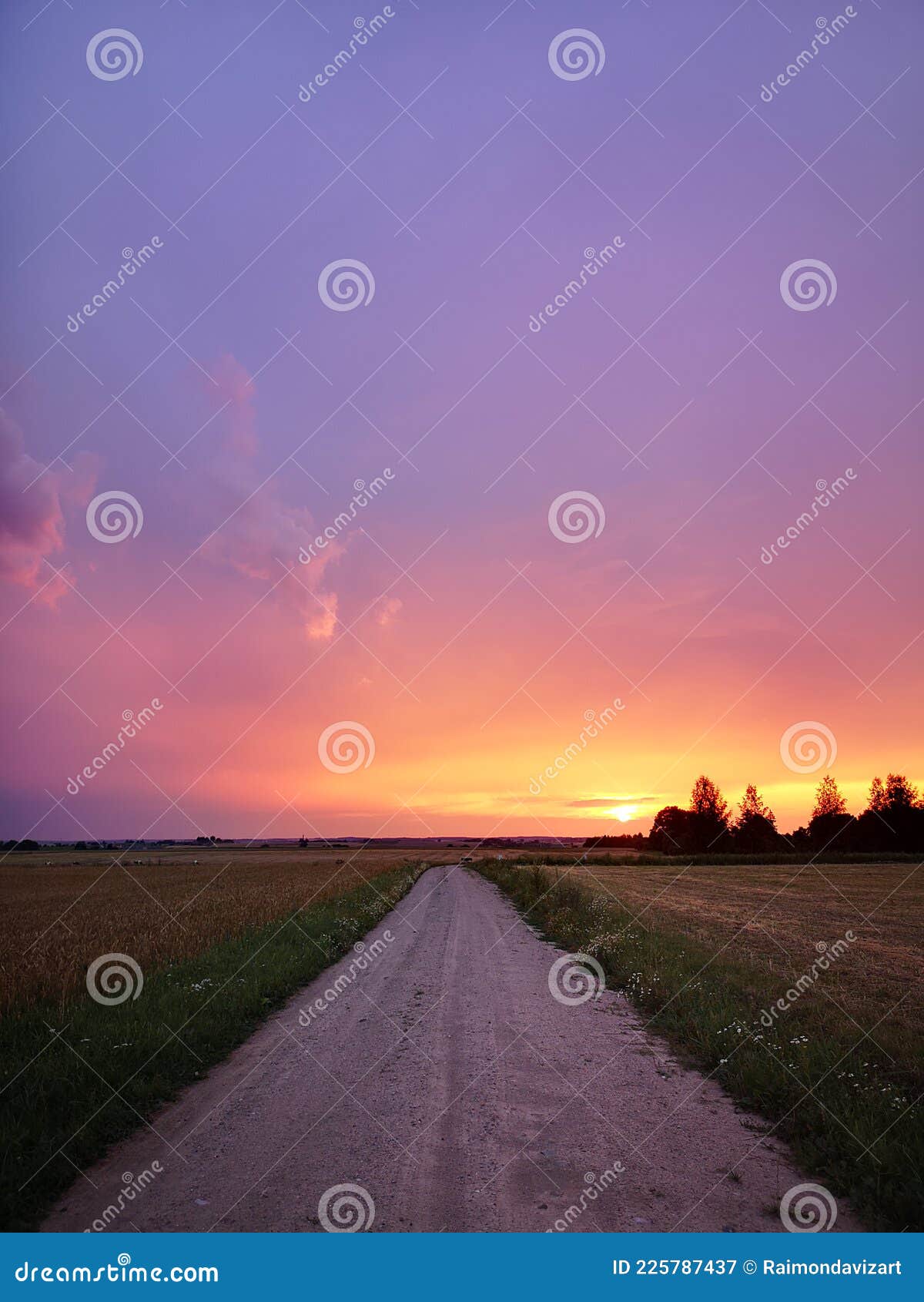 Spectacular sunset stock image. Image of celestial, amazing - 225787437