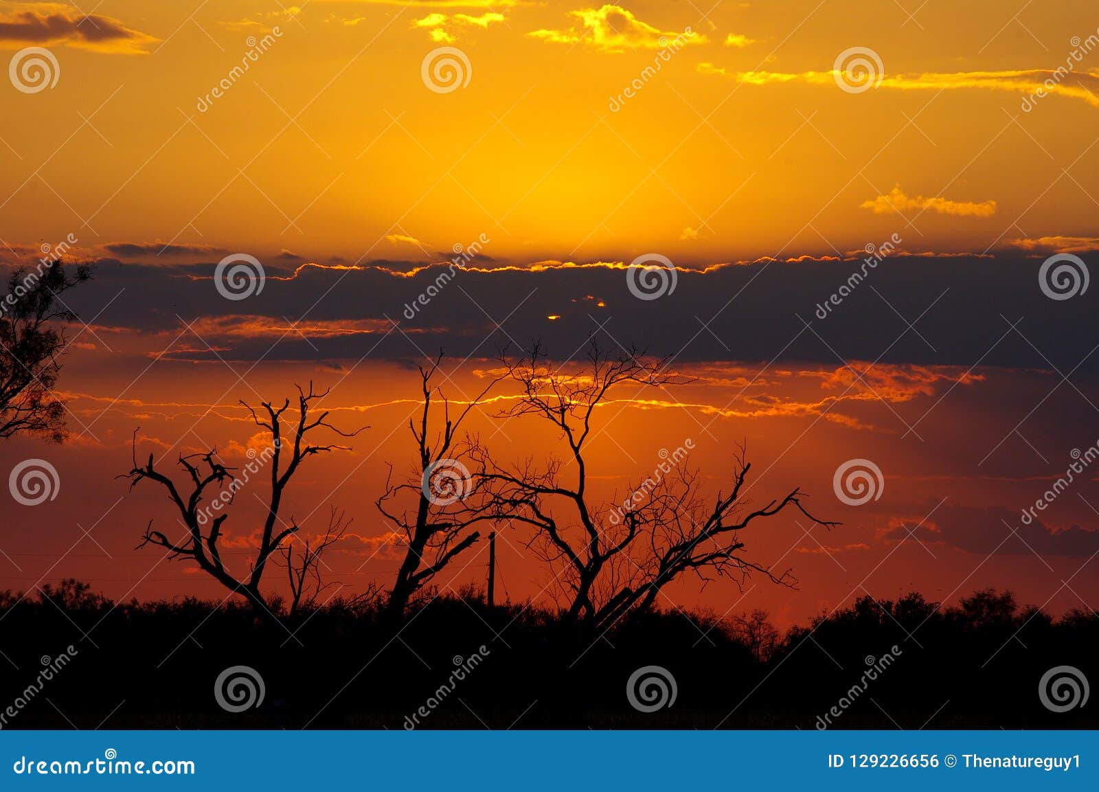 A spectacular Texas Sunset stock photo. Image of beauty - 129226656