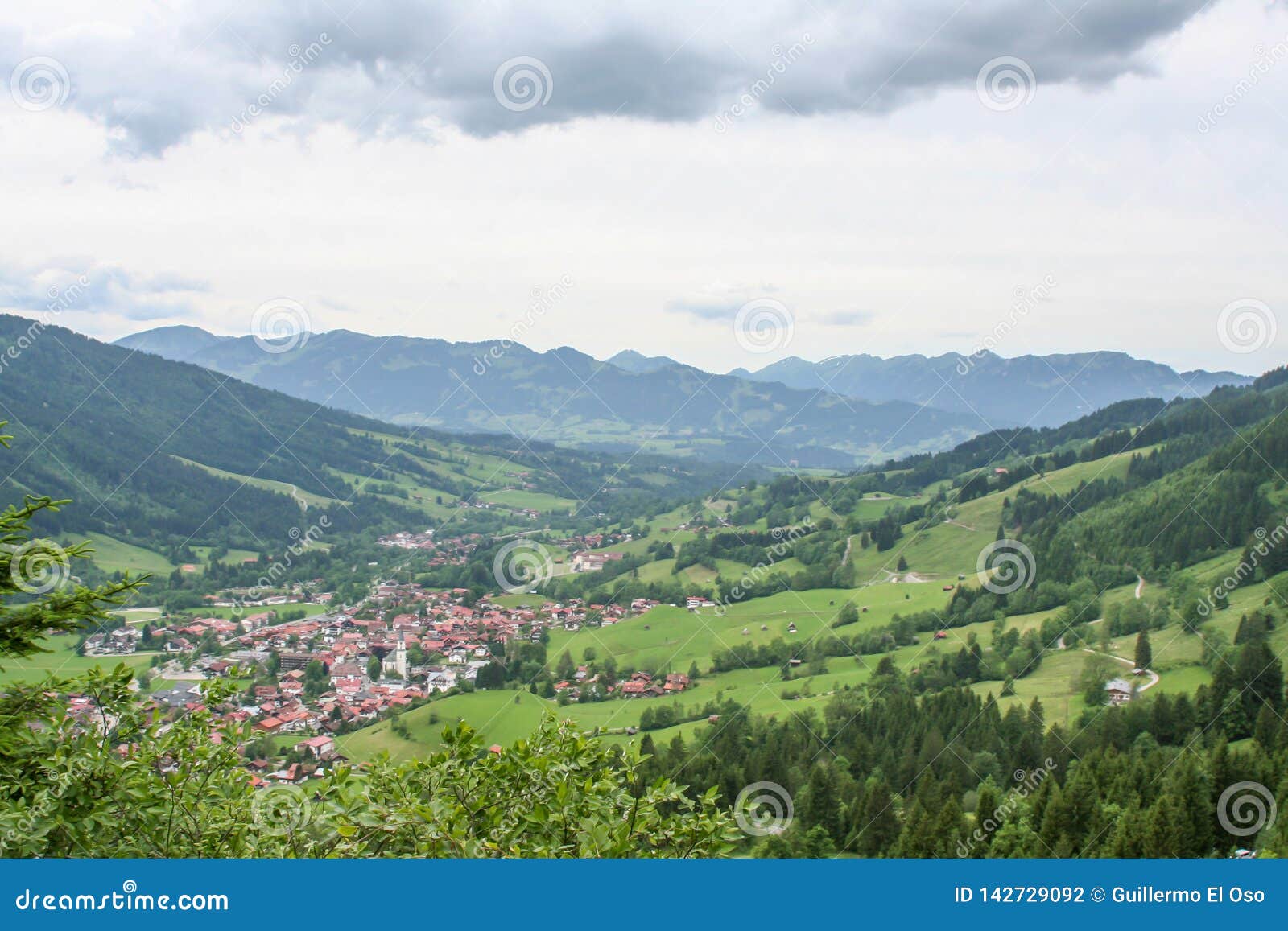 Spectacular View Over the Alps of Germany Stock Photo - Image of hike ...