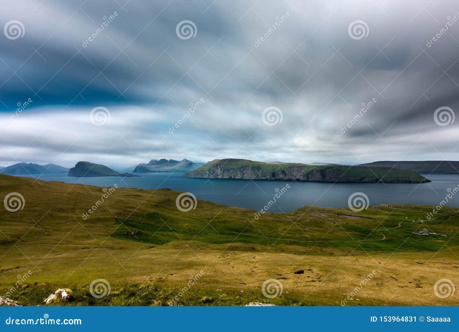 Spectacular Long Exposure View of Feroe Islands Stock Image - Image of ...