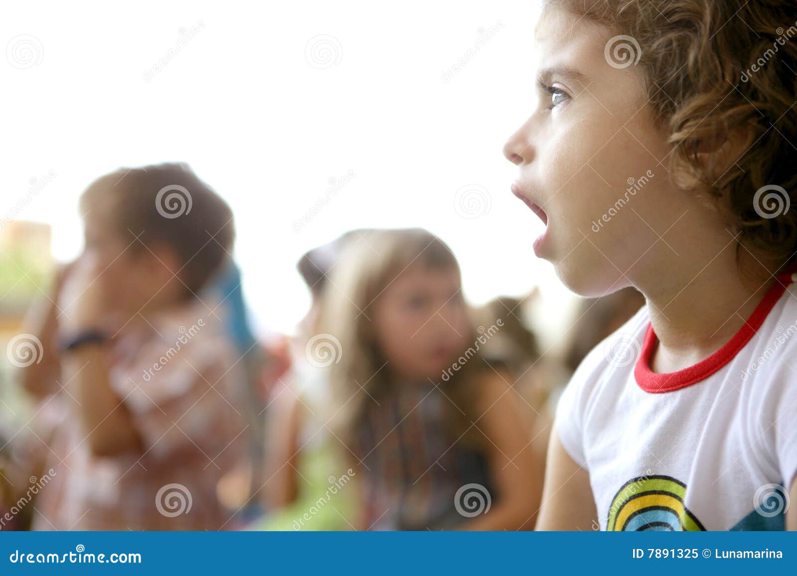 Spectator Children Looking at the Show Stock Image - Image of couple ...