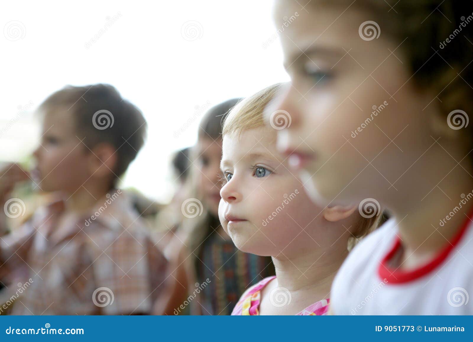Spectator Children Looking at the Show Stock Image - Image of home ...