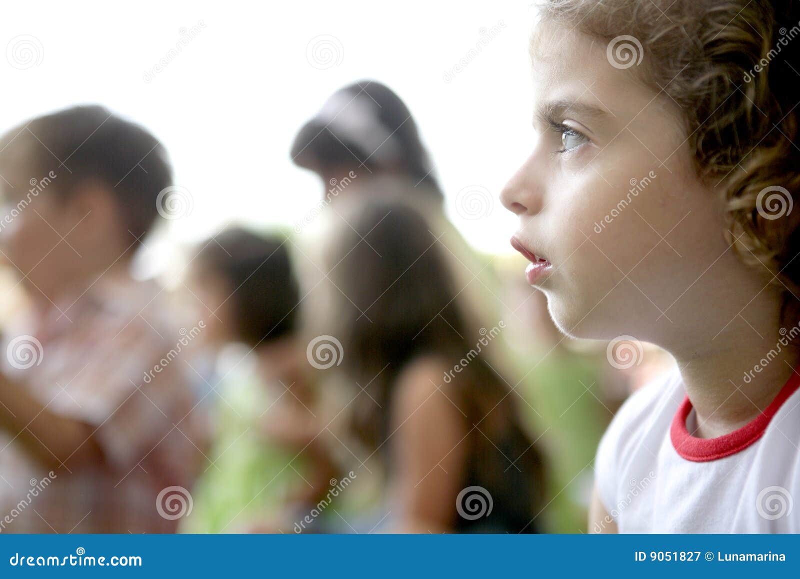 Spectator Children Looking at the Show Stock Image - Image of audience ...