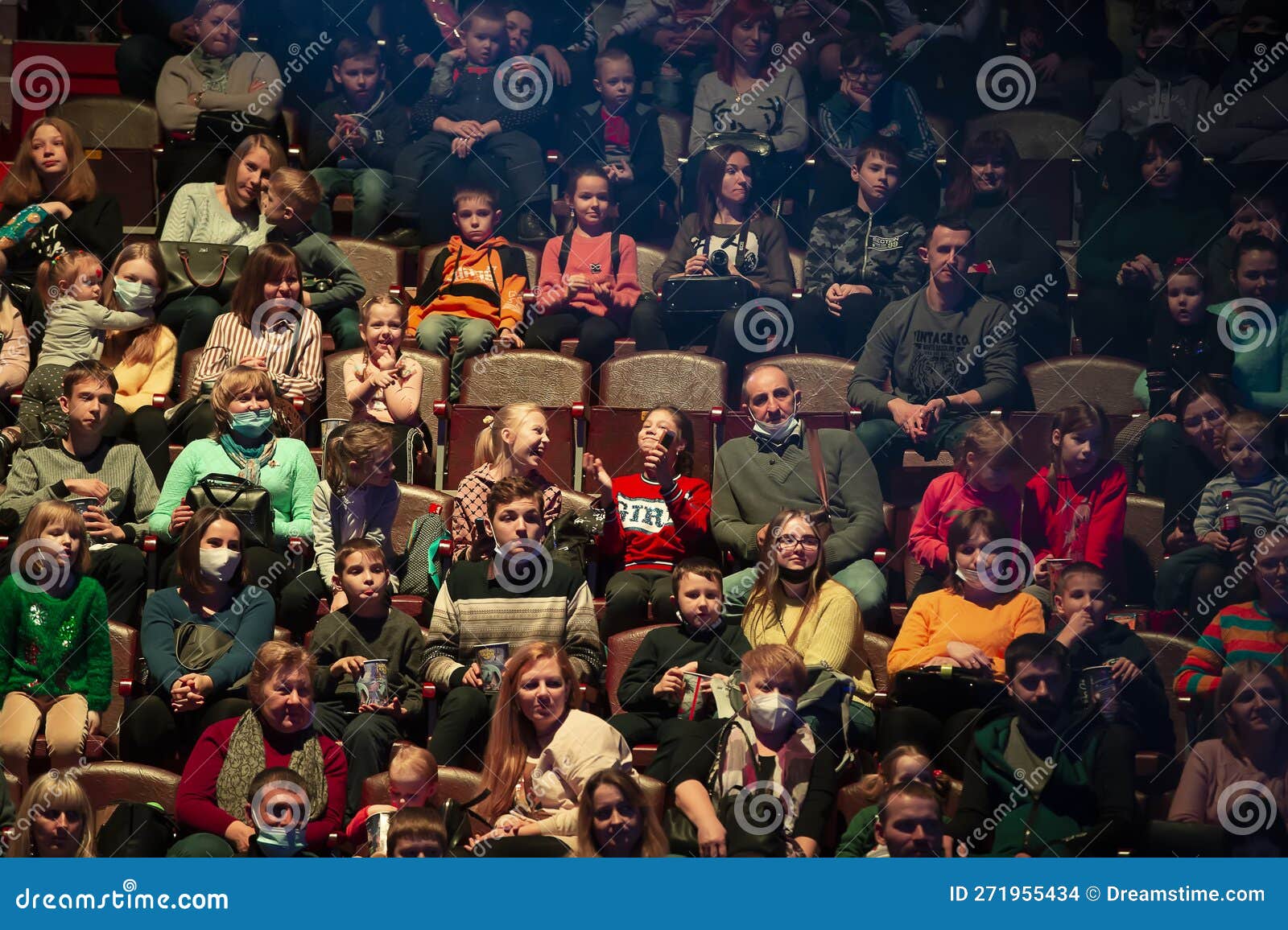 Spectators in a Circus or Performance Editorial Stock Image - Image of ...