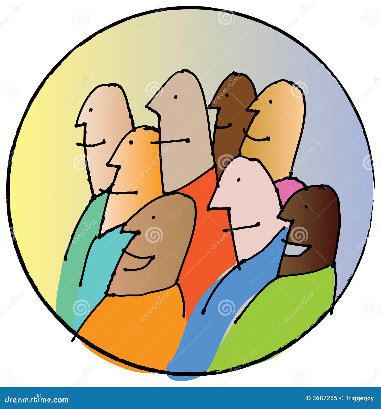 Spectators crowd stock illustration. Illustration of crowd - 3687255